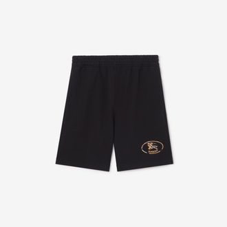 Burberry Short en coton Knight Check, Size: XXXL