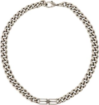 Balenciaga Ikonic Gourmet Halskette - Silber Metall - - Accessories - unisex - Grau - S