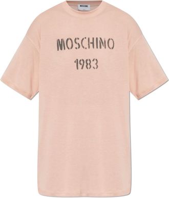 Moschino Femme, Tops, Rose, Taille: 36 FR T-shirt Oversize