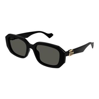 Gucci Rechteckige Sonnenbrille aus Acetat - - Accessories - Damen - Schwarzk - 54 MM
