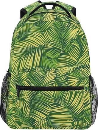 Generic Feuilles De Palmiers, Feuilles Vertes, Plante Tropicale Cartables Scolaires Loisir Sacs D&Eacute;cole Confort Sacs A Dos Pour Femme Homme Voyage 29X40Cm