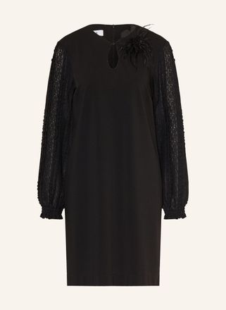 Cinque Cinque Kleid Ciixana Im Materialmix Und Schmucksteinen schwarz