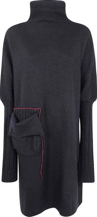 Yohji Yamamoto Pull Col Roul&eacute; - Noir