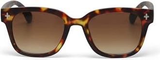 Okkia Lunettes de soleil Big Frame 0K012-CH Giovanni Havana et Bleu avec monture soft touch Animalier, Havana E Blue