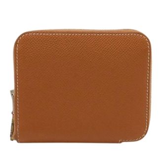 Herm&egrave;s Pre-owned Azap Silkin Compact Coin Case - Femme - Pre-owned - Brun - Taille: ONE Size