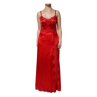 Dolce & Gabbana &Auml;rmelloses Maxikleid - - Dresses - Damen - Rot - XL