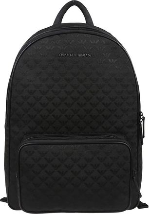 Emporio Armani Businesstaschen & Reisegepäck - Eagle All Over Backpack Black - Gr. unisize - in Schwarz - für Damen
