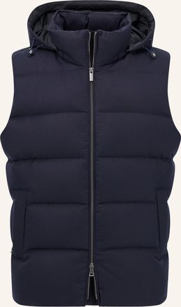 Boggi Milano Boggi Milano Daunenweste Aus Cashmere blau