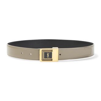 Saint Laurent La 66 Buckle Belt - - Accessories - Damen - Braun - 75 CM