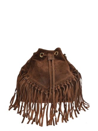 Roberta M Kastanienbraun Rindsledertasche