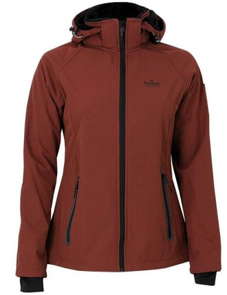 Kjelvik Softshelljacke Zanne Outdoor Funktionsjacke Polar Fleece mit abnehmbarer Kapuze, Wind- und Wetterschutz, w&auml;rmendes Teddyfutter