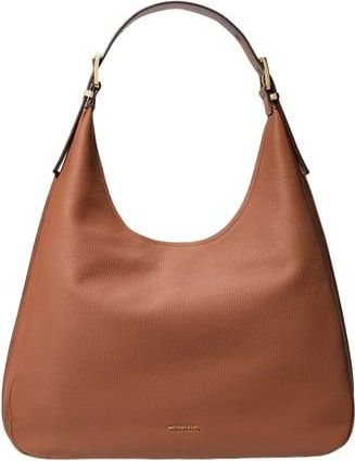 Michael Kors Sac &agrave; main &agrave; uni ajustable &agrave; logo m&eacute;tallique en cuir grain&eacute;