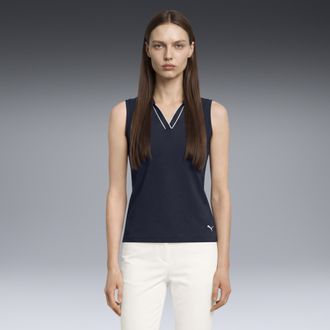 Puma Polo de golf sans manches CLOUDSPUN Essentials Femme, V&ecirc;tements, Bleu, XXL