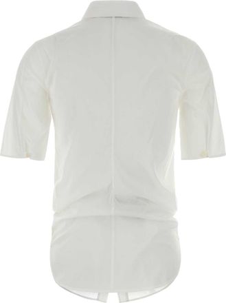 Jil Sander Optic White Exterior: Cotton Camicie Shirt