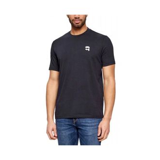 Karl Lagerfeld Homme, Tops, Bleu, Taille: XL Crewneck T-Shirt
