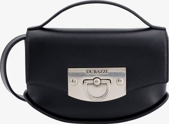 Durazzi Milano Leather handbag with engraved logo - DURAZZI MILANO - gender_Woman