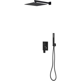 vidaXL Duschsystem Edelstahl 201 Schwarz - Vidaxl
