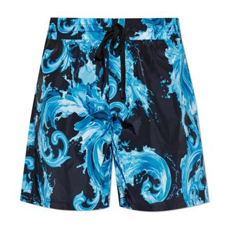 Versace Jeans Couture Homme, Maillots de bain, Bleu, Taille: XL Short Barocco Imprim&eacute;