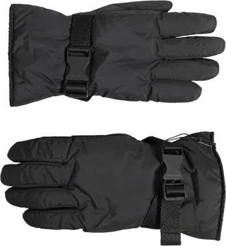 Dolce & Gabbana Mens Black Windproof Ski Winter Warm Non Slip Gloves