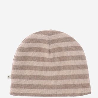 1+ in the family Girls Stretch Cotton Blend Striped Beanie Hat