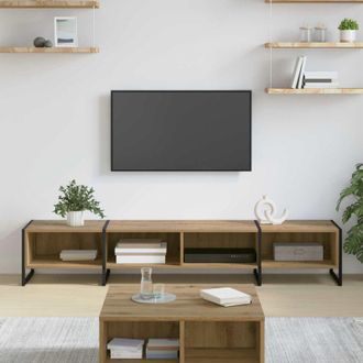 vidaXL vidaXL Meuble TV Ch&ecirc;ne artisan 170,5 x 36 x 30,5 cm Bois ding&eacute;nierie