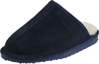 Harrys-Collection Unisex Herren Extra Dicke Pantoffel Lammfell 5 Farben Hausschuh, Farben:Marine, Schuhgr&ouml;&szlig;e:47