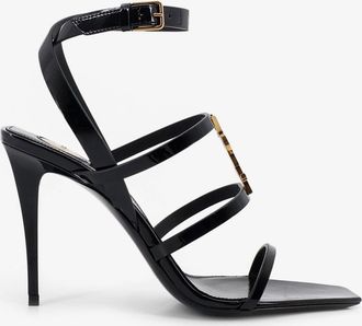 Saint Laurent Cassandre patent leather sandals - SAINT LAURENT - gender_Woman