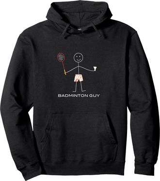 Whyitsme Design Lustiger Badmintonspieler f&uuml;r Herren Pullover Hoodie