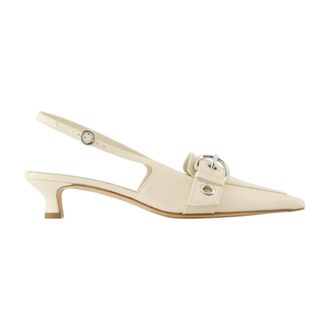 Aeyde Beige Leder Spitz Zehen Sandalen - - Shoes - Damen - Beige - 36 EU