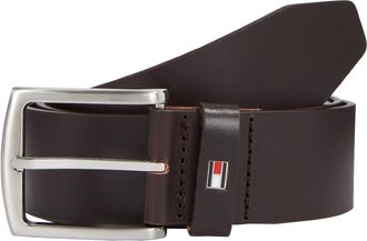 Tommy Hilfiger Herren Gürtel New Denton Belt 4,0 cm Ledergürtel, Braun (Testa Di Moro), 105 cm