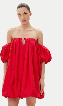 Pinko Sommerkleid 105211 A2LD Rot Regular Fit