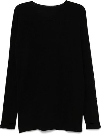 Isaac Sellam Experience Klassischer Kaschmirpullover - Schwarz