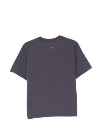 Maison Margiela Logo Print T-Shirt - Navy