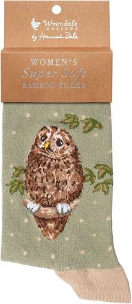 Wrendale Designs Treetops Eulensocken, multi, 4-7