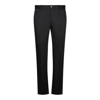 Dolce & Gabbana Homme, Pantalons, Noir, Taille: S Pantalon avec logo brod&eacute;