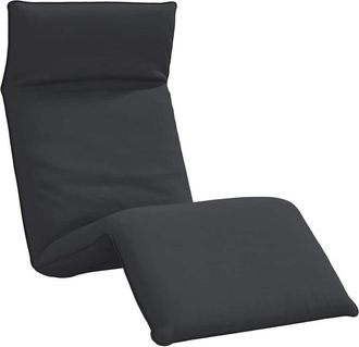 vidaXL Vidaxl - Sonnenliege Klappbar Schwarz 175x54x8,5 cm Oxford-Gewebe