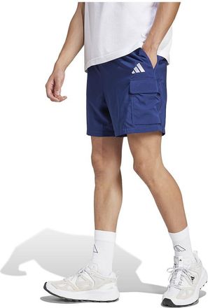 adidas Mens Essentials Small Logo Cargo Chelsea Shorts Dark Blue/White 3XL