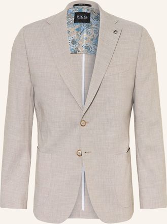 Digel Sakko Modern Fit Mit Leinen braun