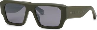 Philipp Plein Homme, Accessoires, Vert, Taille: ONE Size Starlight Lunettes de soleil