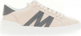 Moncler Femme, Chaussures, Rose, Taille: 39 EU Baskets Basses en Cuir