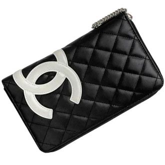 Chanel Pre-owned Leder Portemonnaies - - Pre-owned - Damen - Schwarzk - ONE SIZE