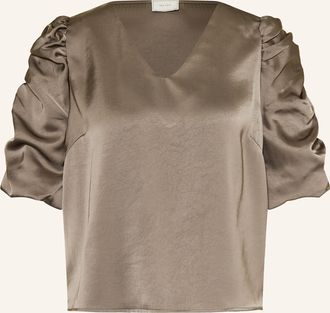 Neo Noir Neo Noir Blusenshirt Elba Aus Satin grau