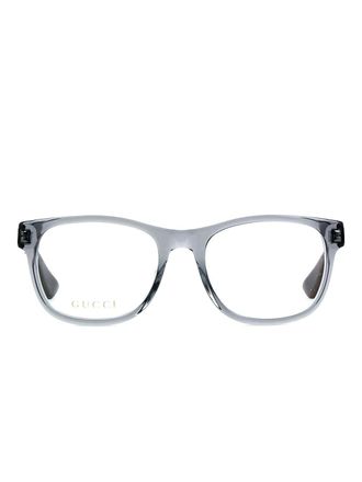 Gucci lunettes de vue à monture carrée - Gris