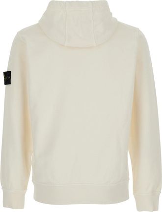 Stone Island Cotton Hoodie - White