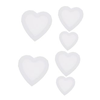 DOITOOL 6stücke Gemälderahmen Ölgemälderahmen Malskizzenblock Künstlermalbrett Zeichenzubehör Abgerundete Kanten Sichere Oberfläche Kreative Herzförmige Model