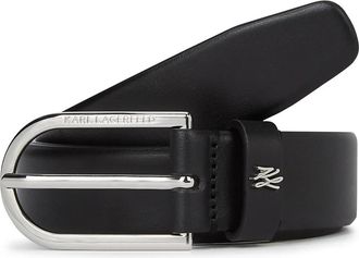 Karl Lagerfeld Gürtel - K/AUTOGRAPH GÜRTEL MIT PIN - Gr. 75 - in Schwarz - für Damen