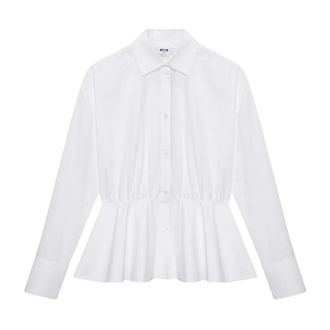 Msgm Msgm, Damen, Blusen & Hemden, Wei&szlig;, LGr&ouml;&szlig;e