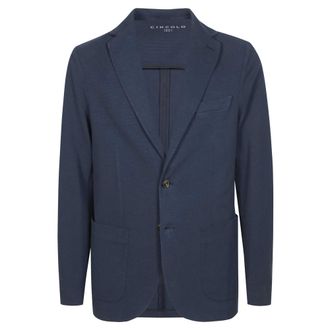 Circolo 1901 Giacca Monopetto Oxford - - Jackets - Herren - Blau - 2XL