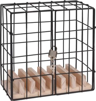 Home Styling Collection Home @ Styling Collection Handy-K&auml;fig aus Metall mit Vorh&auml;ngeschloss, schwarz