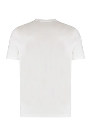 Paul & Shark Mens White Cotton Jersey T-Shirt With Logo T-Shirts And Polos